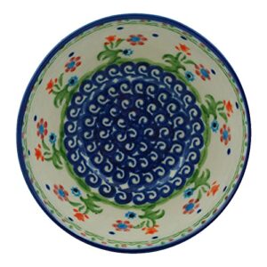 Polish Pottery Rice Bowl 5-inch Spring Flowers