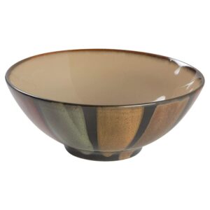 sango flair black soup cereal bowl