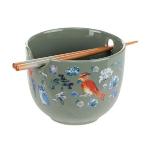 Silver Buffalo Harry Potter Fantasy Floral Ceramic Ramen Bowl Standard