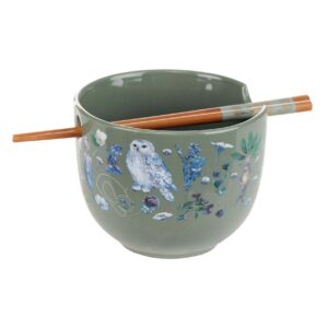 Silver Buffalo Harry Potter Fantasy Floral Ceramic Ramen Bowl Standard