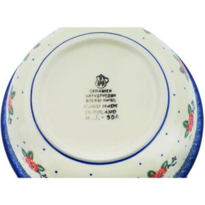 Polish Pottery 6¼-inch Bowl made by Ceramika Artystyczna (Pasadena Delight Theme) + Certificate of Authenticity