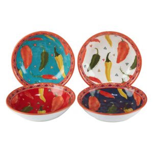 certified international santa fe 9" soup/cereal bowls, set of 4