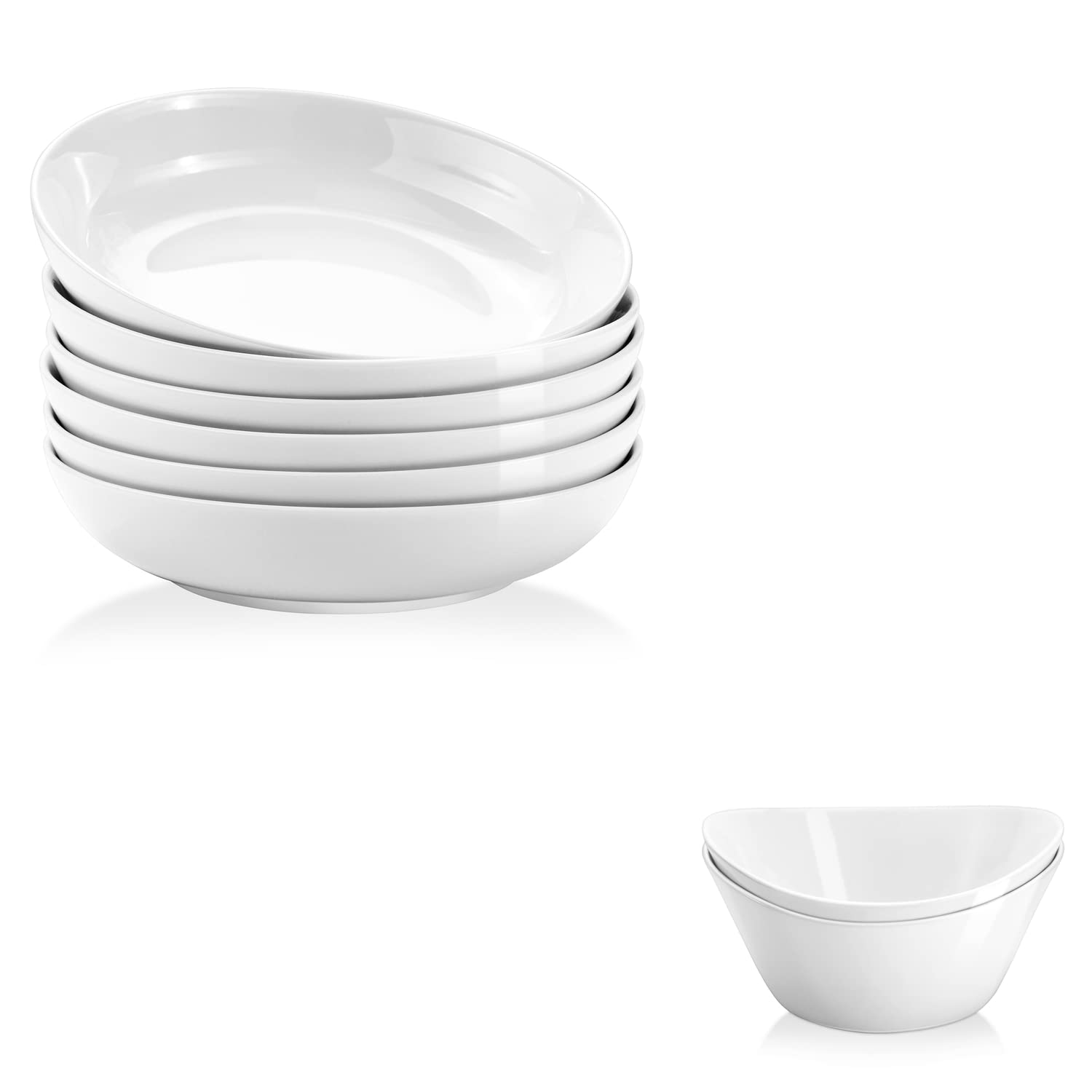 Yedio Salad Bowls Set and Pasta Bowls Bundle