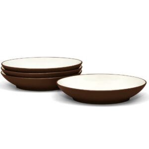 noritake colorwave chocolate bowl, coupe pasta, 35 oz., 9 1/4", set of 4 in brown