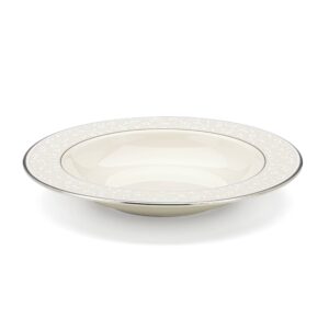 lenox pearl innocence rimmed, pasta/soup bowl, ivory