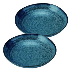 zen table japan yohen dark blue pasta bowls set of 2 made in japan