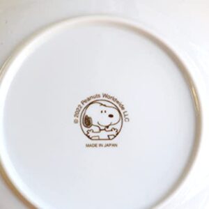 シミズ陶業(Shimizutougyou) Brownpal Snoopy Curry Pasta Plate, Set of 2