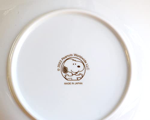 シミズ陶業(Shimizutougyou) Brownpal Snoopy Curry Pasta Plate, Set of 2