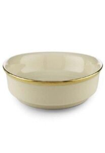 lenox eternal gold banded ivory china 8-inch pasta/soup