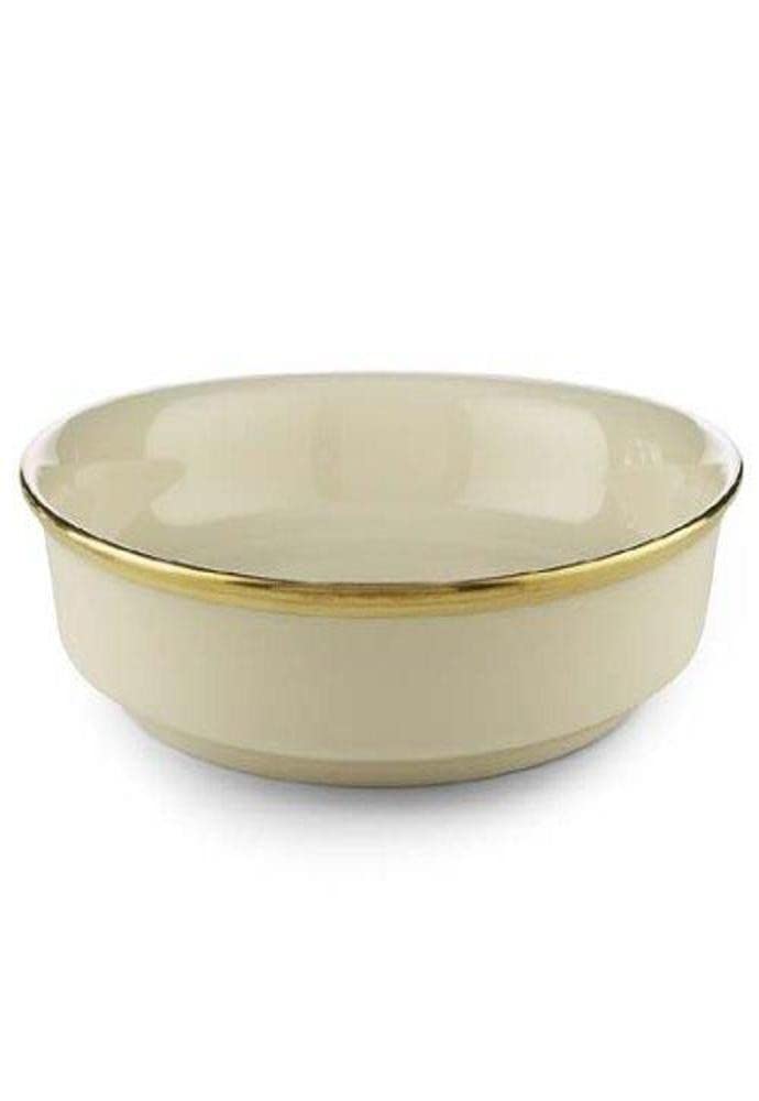 Lenox Eternal Gold Banded Ivory China 8-Inch Pasta/Soup