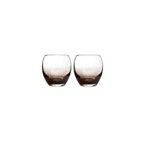 denby halo/praline glassware tumbler, small, 2-pack