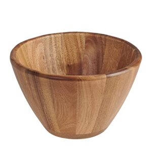 Servappetit Acacia Wood Large Serving Bowl - Made of Premium Acacia Wood - Salads, Fruits, Chips, Nachos, Bread and other Snacks