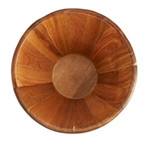 Servappetit Acacia Wood Large Serving Bowl - Made of Premium Acacia Wood - Salads, Fruits, Chips, Nachos, Bread and other Snacks