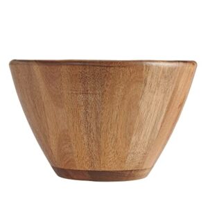 Servappetit Acacia Wood Large Serving Bowl - Made of Premium Acacia Wood - Salads, Fruits, Chips, Nachos, Bread and other Snacks