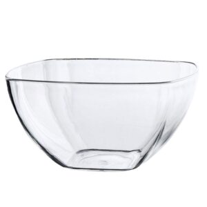 cabilock salad serving bowl clear acrylic salad bowl platter fruit holder mixing bowl food storage bowl for dessert cereal