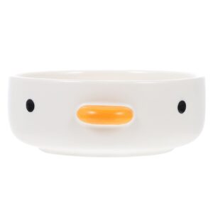 upkoch funny cute chick plates mini dessert plate handmade duck safety ceramics sauce plate hamster bowl bird food bowl.