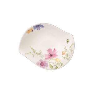 villeroy & boch mariefleur special serve salad deep bowl, 8.25 x 7 in, white/multicolored