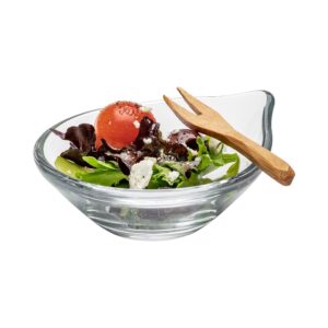 restaurantware 3 ounce small glass bowls 6 with spout glass prep bowls - dishwasher-safe lead-free clear glass prep dishes for spices condiments or ingredients