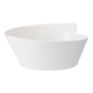 villeroy & boch new wave large round salad bowl, 152 oz, white