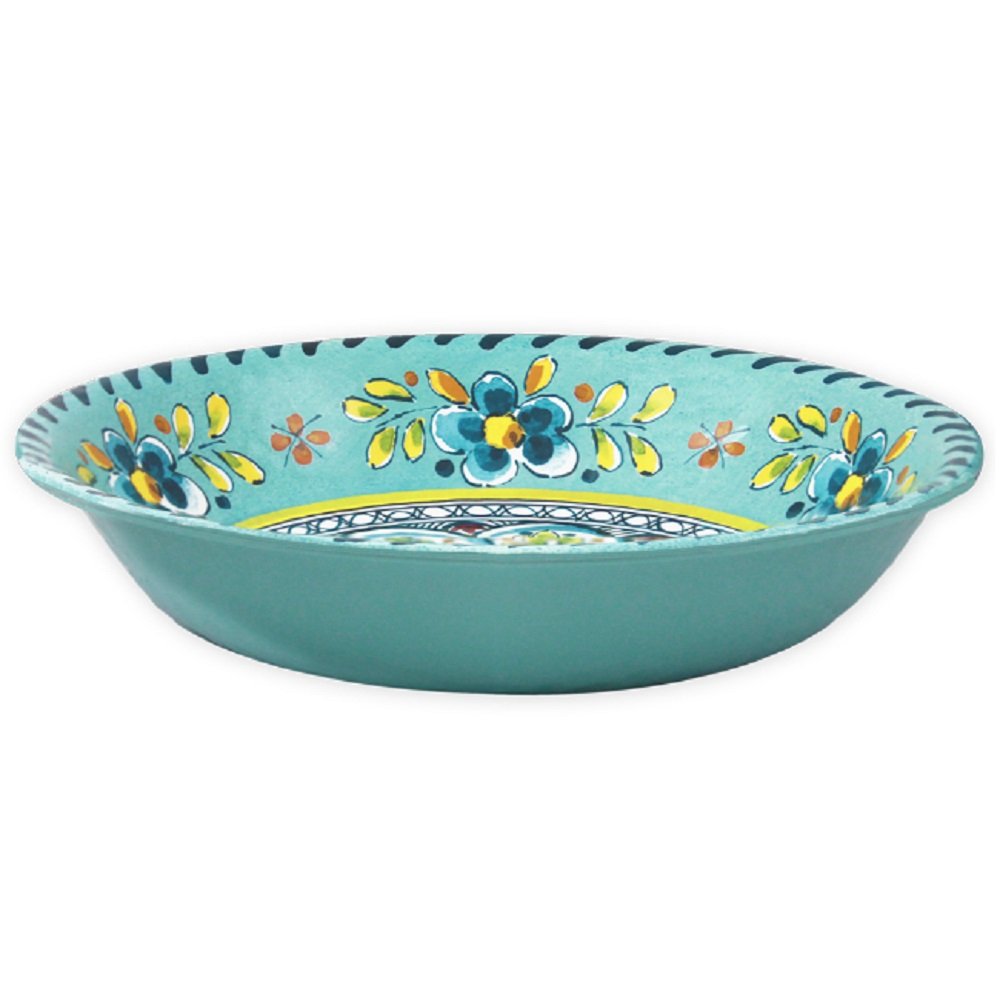 Le Cadeaux Madrid Salad Bowl, 13.75-Inch, Turquoise