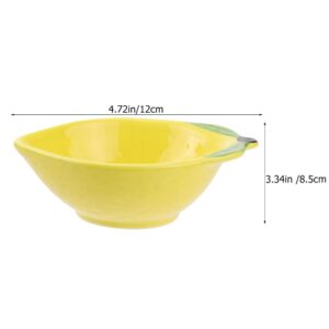 Housoutil 3pcs Ceramic Dish Sushi Candy Kids Dinnerware Sets Kids Snack Container Serving Plate Ceramic Salad Bowls Ceramic Dipping Bowls Sauce Container Small Ceramic Bowls Sauce Fruit Dish