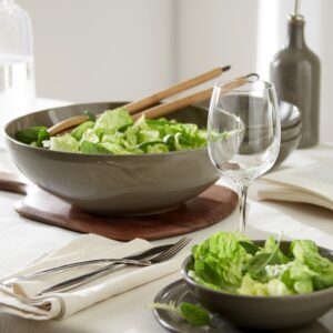 Emile Henry Made In France Salad Bowl, 11", Burgundy Red