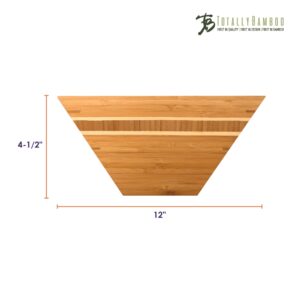 Totally Bamboo 12" Square Inlay Bamboo Bowl