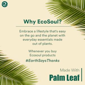 ECO SOUL 100% Compostable Large 6 Inch 16 Oz Palm Leaf Bowls [20-Pack] Disposable Dessert Bamboo Style I Heavy Duty Eco-Friendly Sturdy Bowl Biodegradable Eco