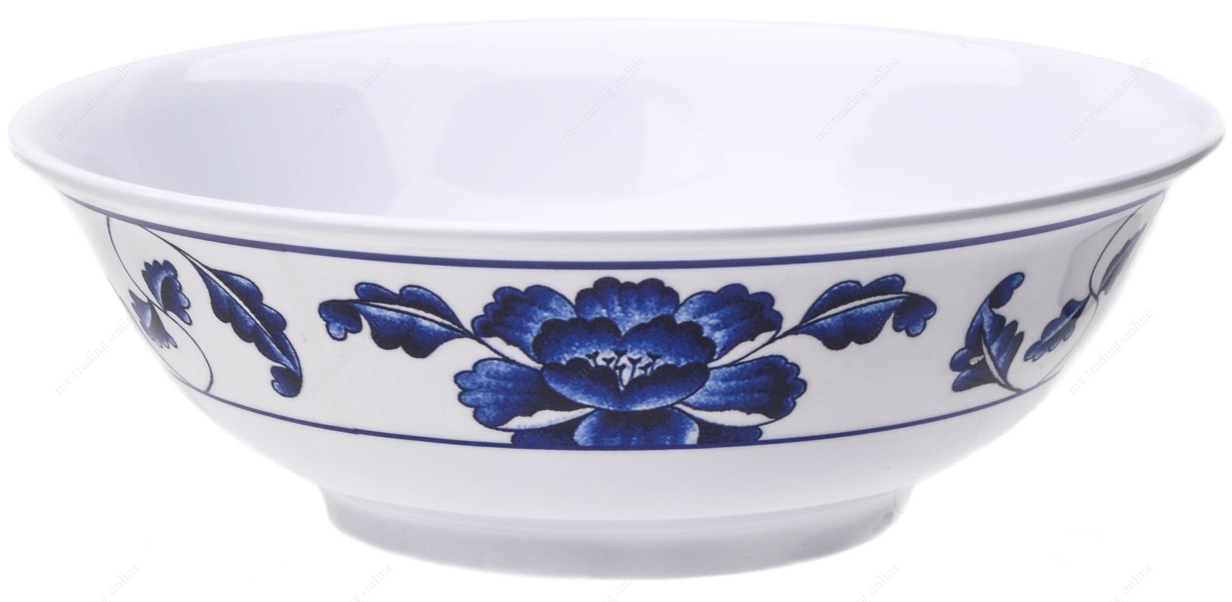 M.V. Trading Melamine Oriental Pho Noodle Soup Bowl, 36 Ounce, Lotus Design, Set of 6