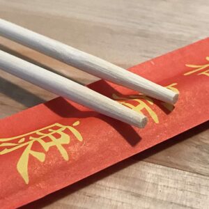 Premium Disposable Bamboo Chopsticks Sleeved and Separated (Bag of 40 Pair)