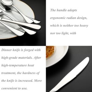 Silverware Set, 20-Piece Stainless Steel Flatware Cutlery Set Service for 4, Include Knife/Fork/Spoon, Mirror Polished and Dishwasher Safe