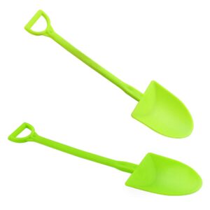 Newbested 100 PCS Colorful Mini Shovel Shape Spoons,Disposable Plastic Ice Cream Dessert Pudding Yogurt Sugar Shovel Spoon(4.8 Inch,Mixed Color)