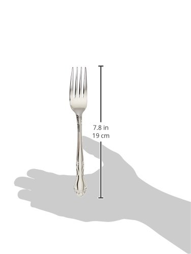 Winco 12-Piece Elegance Mirror Finish Dinner Fork Set, 18-0 Stainless Steel