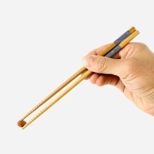 JapanBargain 3671, Bamboo Chopsticks Reusable Japanese Chinese Korean Chopsticks Set Wood Chop Sticks Hair Sticks 5 Pair Gift Set Dishwasher Safe, 9 inch, 1 Pack