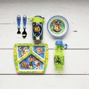 Zak Designs Paw Patrol Easy Grip Flatware Fork And Spoon Utensil Set – Perfect for Toddler Hands With Fun Characters, Contoured Handles And Textured Grips, Paw Patrol Boy