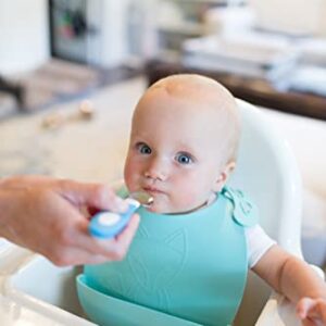 Dr. Brown's Designed to Nourish Soft-Grip Spoon and Fork Set,Blue & White