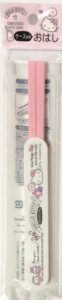 sanrio hello kitty plasticks chopsticks 18 cm with sliding case kitchen (tea time)