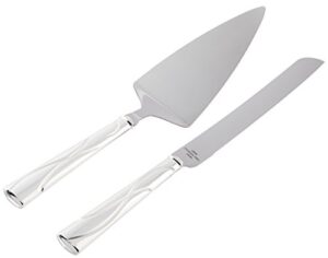 lenox cake knife & server adorn set, silver