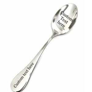 Custom tablespoon Dinner spoon stainless steel Engraved name ice cream Spoon Personalized Birthday Christmas Gift