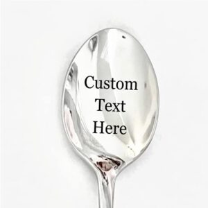 Custom tablespoon Dinner spoon stainless steel Engraved name ice cream Spoon Personalized Birthday Christmas Gift