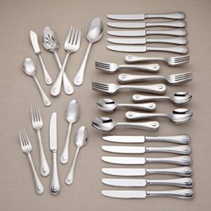 Lenox 829739 French Perle Flatware Set, 11.30 LB, 65-Piece