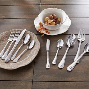 Lenox 829739 French Perle Flatware Set, 11.30 LB, 65-Piece