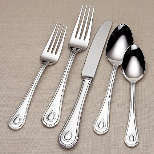 Lenox 829739 French Perle Flatware Set, 11.30 LB, 65-Piece