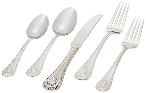 Lenox 829739 French Perle Flatware Set, 11.30 LB, 65-Piece