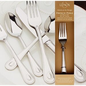 Lenox 829739 French Perle Flatware Set, 11.30 LB, 65-Piece