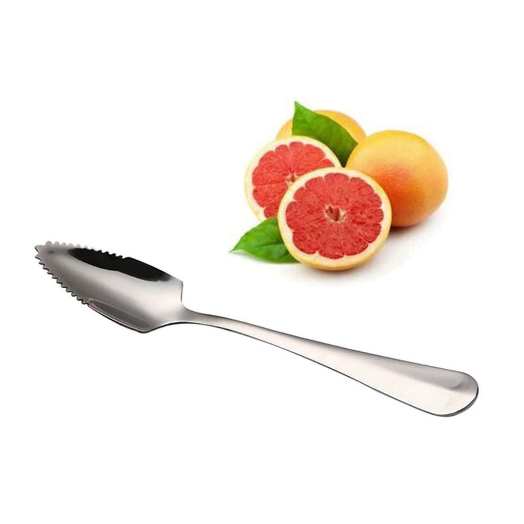 Stainless Steel Grapefruit Spoons, Jagged Grapefruit Spoon, Suitable for Citrus Fruits, Kiwi, Salads and Desserts， Set of 6…