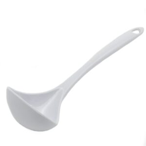 chef craft basic melamine cooking ladle, 10.5 inch, white