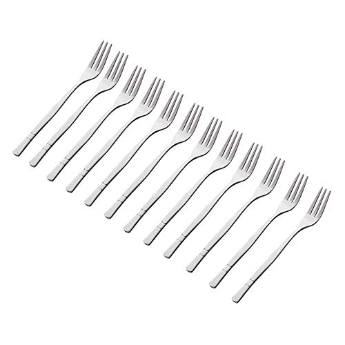 Crab Stainless Steel Forks,Escargot Forks 3 Prong Tasting Appetizer Forks Portable Cocktail Salad Fruit Forks for Party Travel,Set of 12, 5 Inches (12 Pcs)