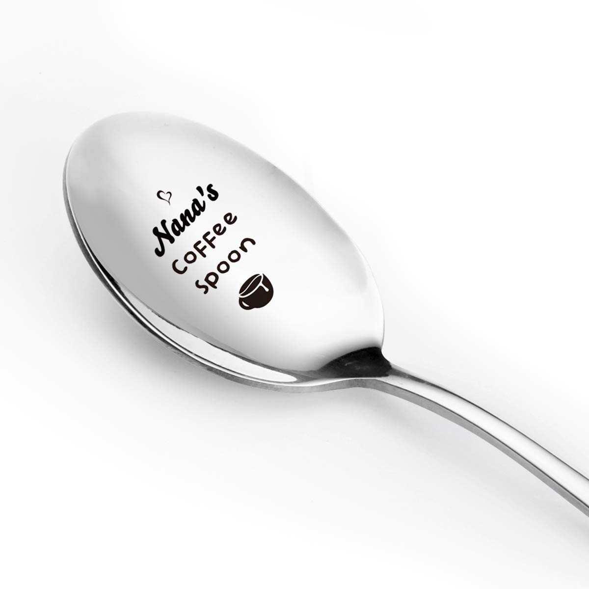 Aakihi Nana Gifts from Granddaughter Grandson Nana s Coffee Spoon Funny Coffee Spoon Engraved for Coffee Lover Women Best Nana Gifts for Mother s DayBirthdayChristmas