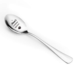 Aakihi Nana Gifts from Granddaughter Grandson Nana s Coffee Spoon Funny Coffee Spoon Engraved for Coffee Lover Women Best Nana Gifts for Mother s DayBirthdayChristmas